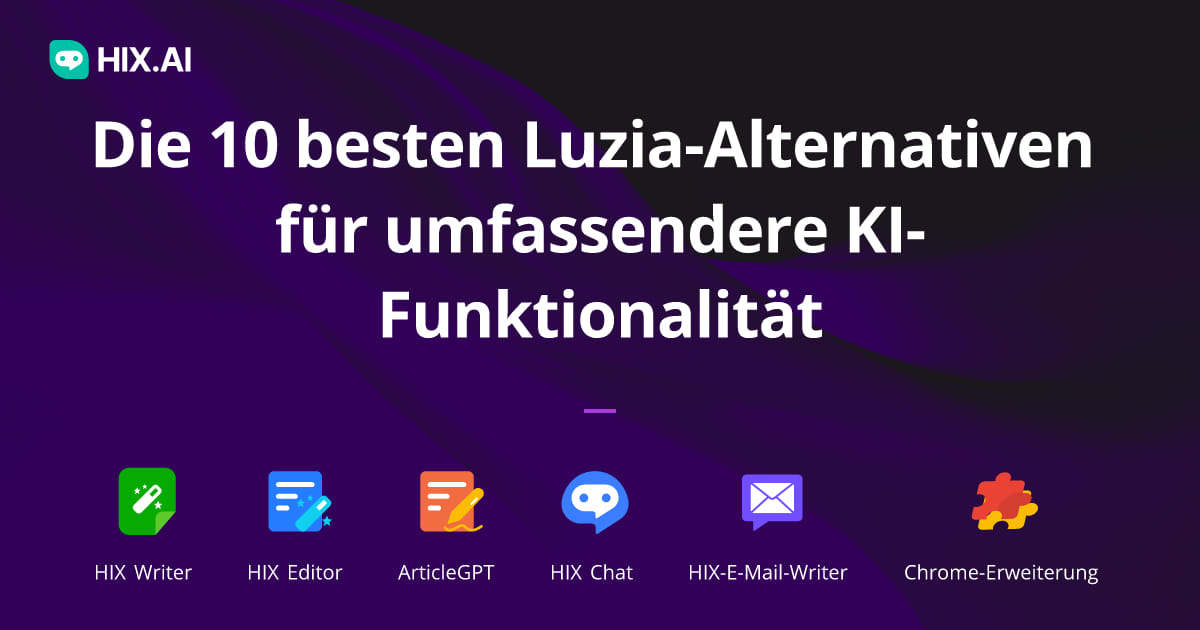 Die 10 besten Luzia-Alternativen für umfassendere KI-Funktionalität | HIX.AI