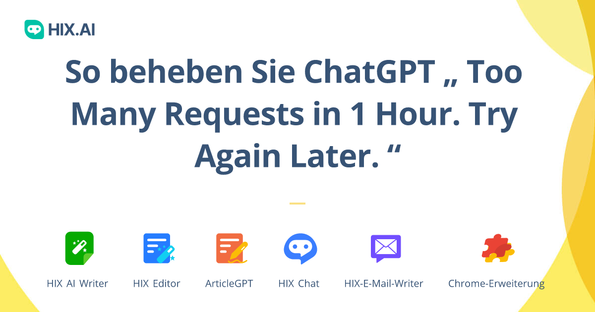 So beheben Sie ChatGPT „ Too Many Requests in 1 Hour. Try Again Later.