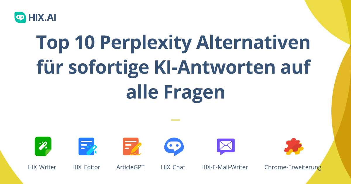 Top 10 Perplexity Alternativen für sofortige KI-Antworten auf alle ...