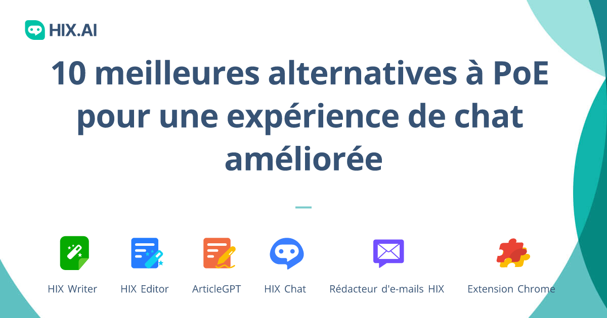10 meilleures alternatives à PoE pour une expérience de chat améliorée | HIX.AI