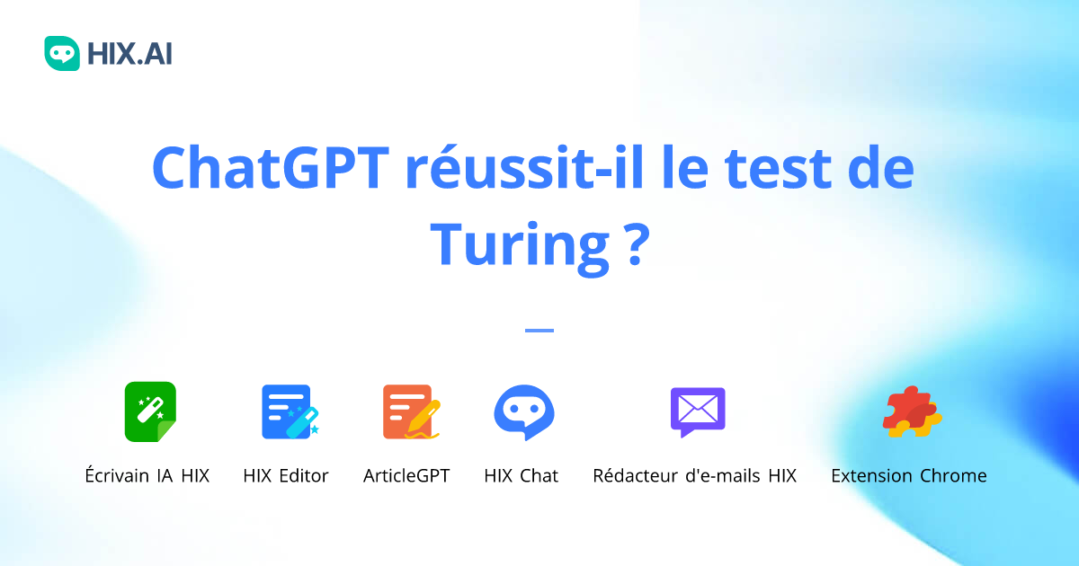 ChatGPT réussit-il le test de Turing ? ChatGPT et test de Turing