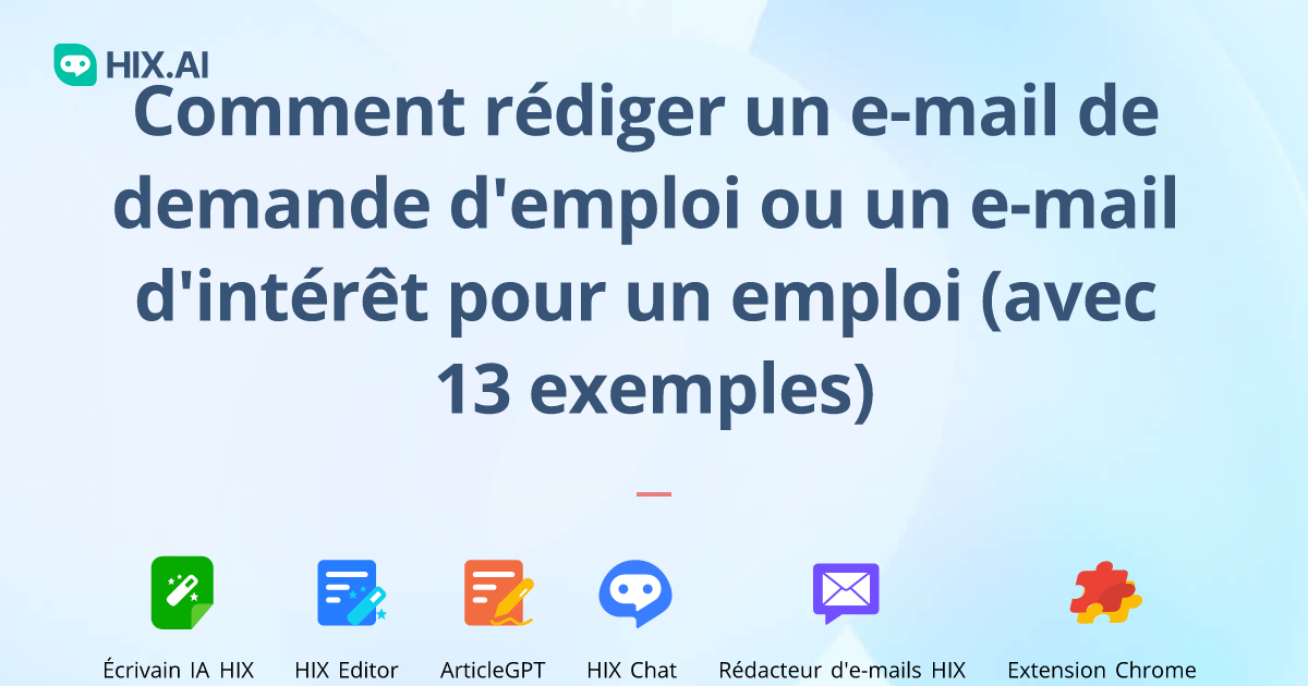 E-mail de demande d'emploi : comment envoyer par e-mail des demandes d ...