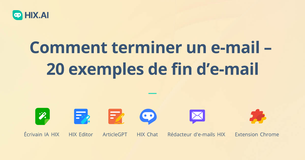 Comment mettre fin à un e-mail (20 lignes de fin et de clôture d'e-mail ...