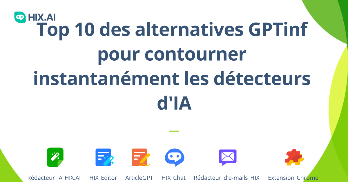 Top 10 des alternatives GPTinf : meilleures solutions de détection d'IA ... Top 10 des alternatives GPTinf : meilleures solutions de détection d'IA ...