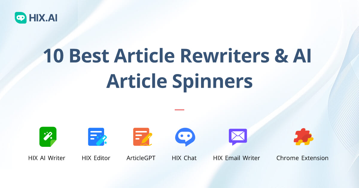 10 Best AI Article Rewriter: Free Article Spinner Tool for Rewriting ...