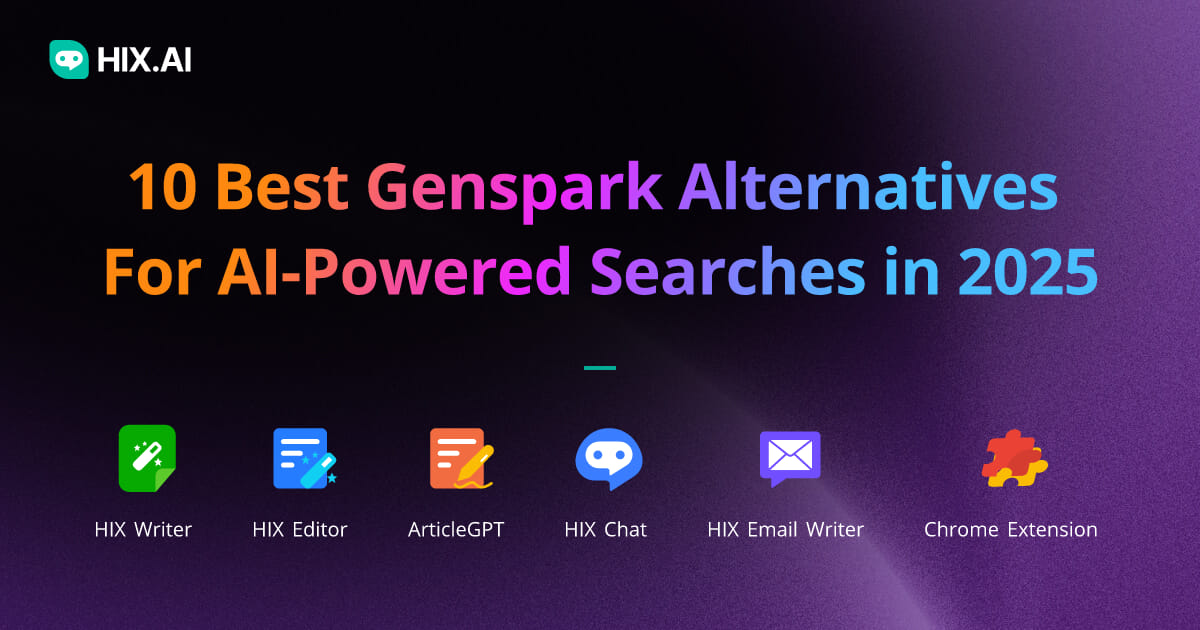 10 Best Genspark Alternatives For AI-Powered Searches in 2025 | HIX.AI