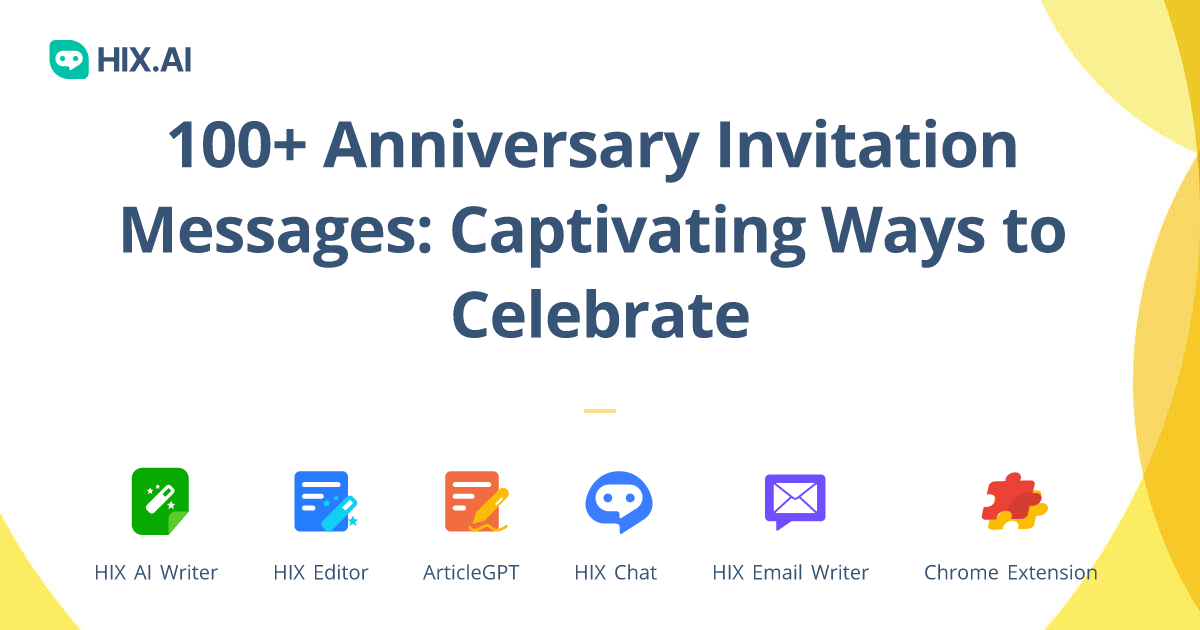 100+ Anniversary Invitation Messages: Captivating Ways to Celebrate ...