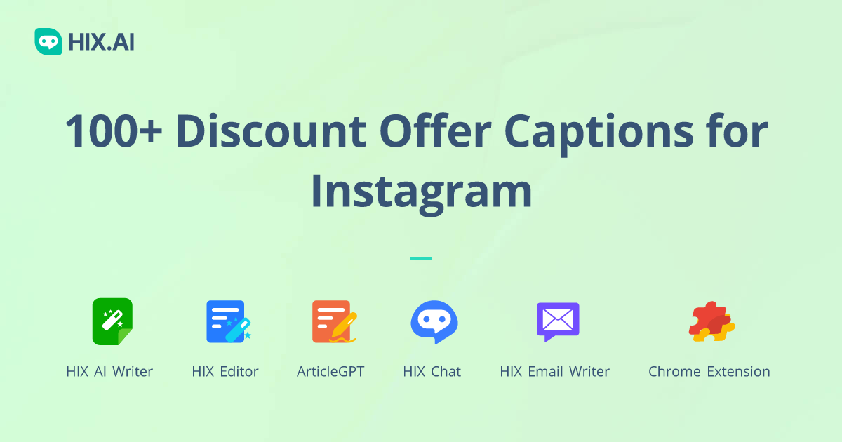 100+ Discount Offer Captions for Instagram + Free AI Caption Generator ...
