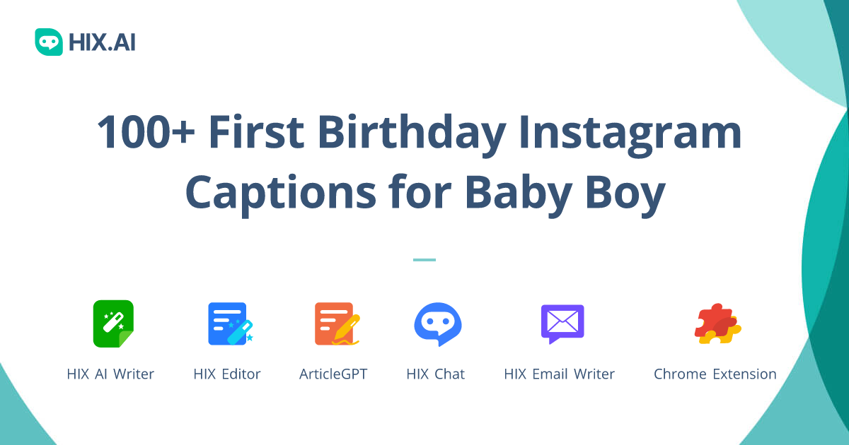 100+ First Birthday Instagram Captions for Baby Boy | HIX.AI