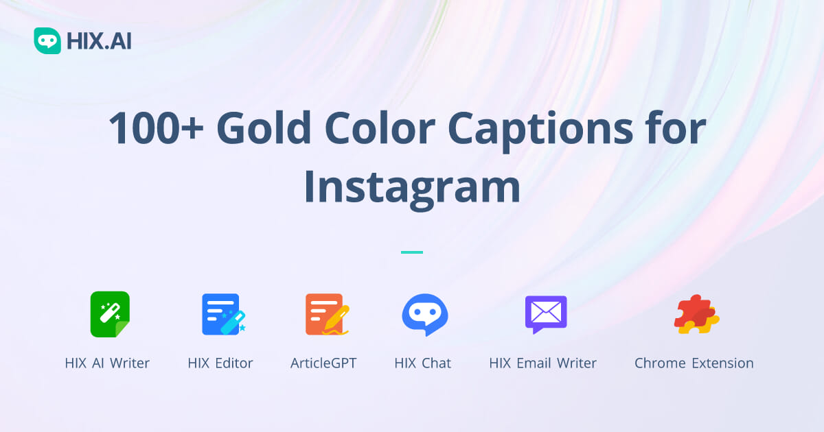 100+ Gold Color Captions for Instagram + Free AI Caption Generator | HIX.AI