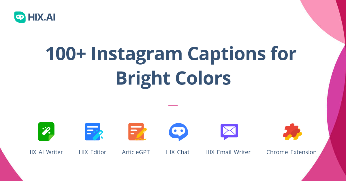 100+ Instagram Captions for Bright Colors + Free AI Caption Generator ...