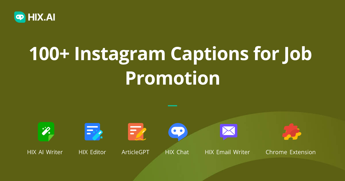 100+ Instagram Captions for Job Promotion + Free AI Caption Generator ...