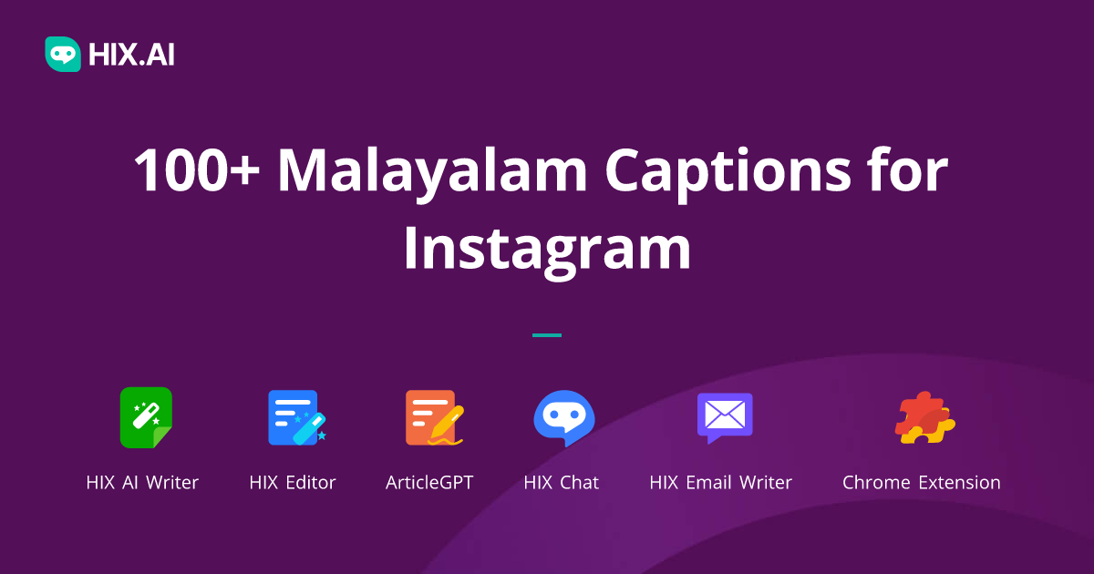 100 Malayalam Captions For Instagram Free AI Caption Generator HIX AI 100 Malayalam Captions For Instagram Free AI Caption Generator HIX AI