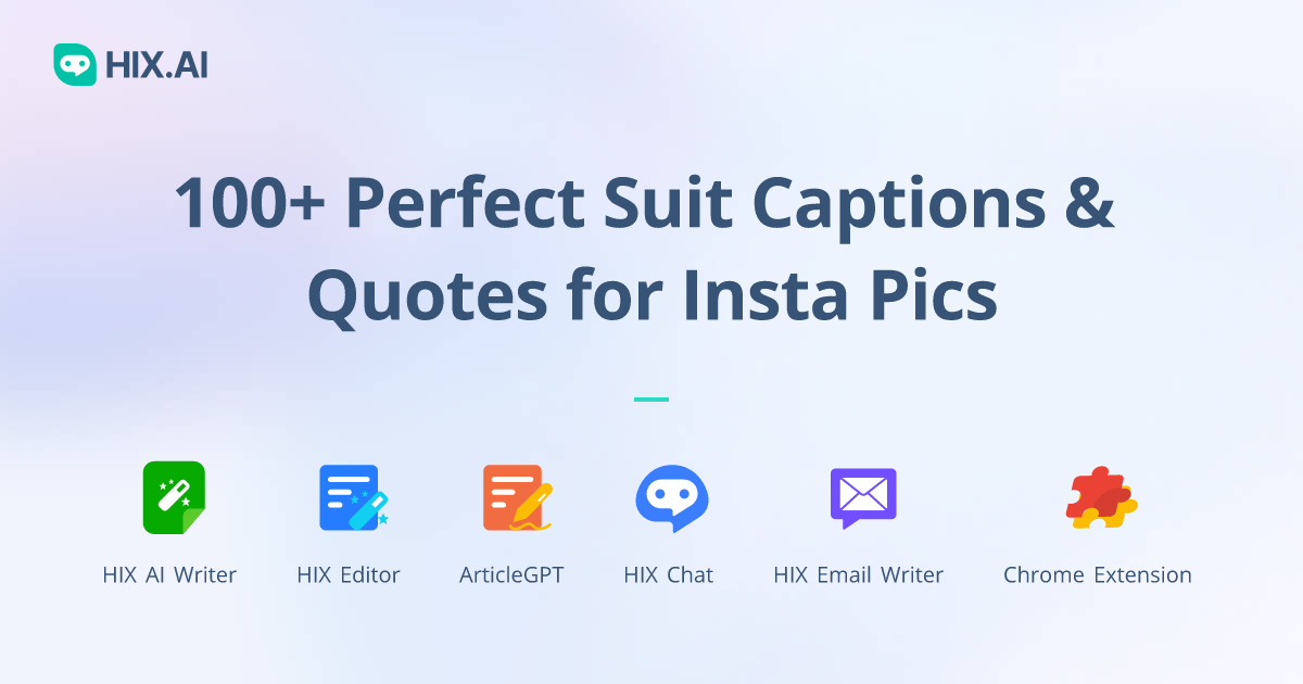 100+ Perfect Suit Captions & Quotes for Insta Pics + Free AI Caption ...