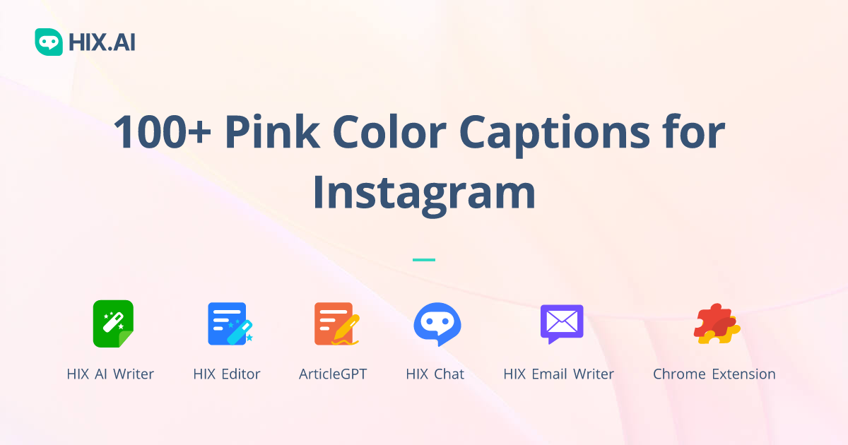 100+ Pink Color Captions for Instagram + Free AI Caption Generator | HIX.AI
