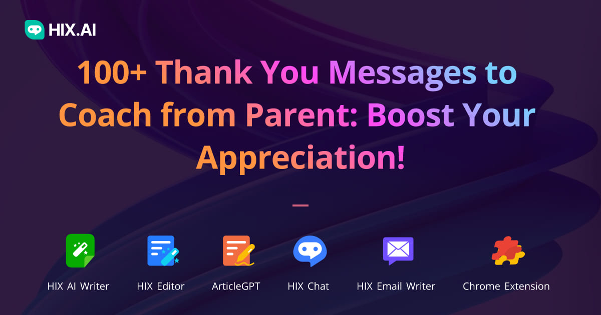 100+ Thank You Messages to Coach from Parent: Boost Your Appreciation ...