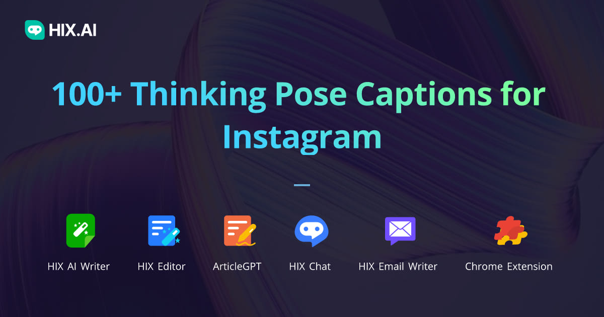 100+ Thinking Pose Captions for Instagram + Free AI Caption Generator ...