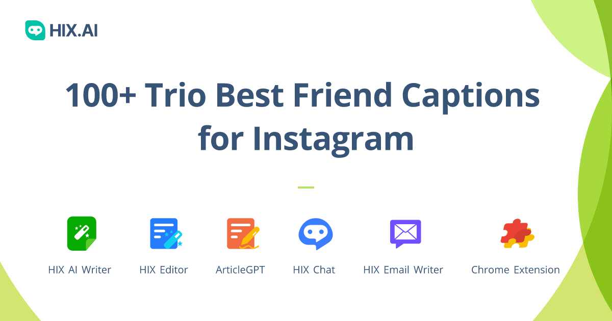 100+ Trio Best Friend Captions for Instagram + Free AI Caption ...