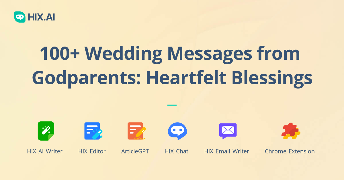 100+ Wedding Messages from Godparents: Heartfelt Blessings | HIX.AI