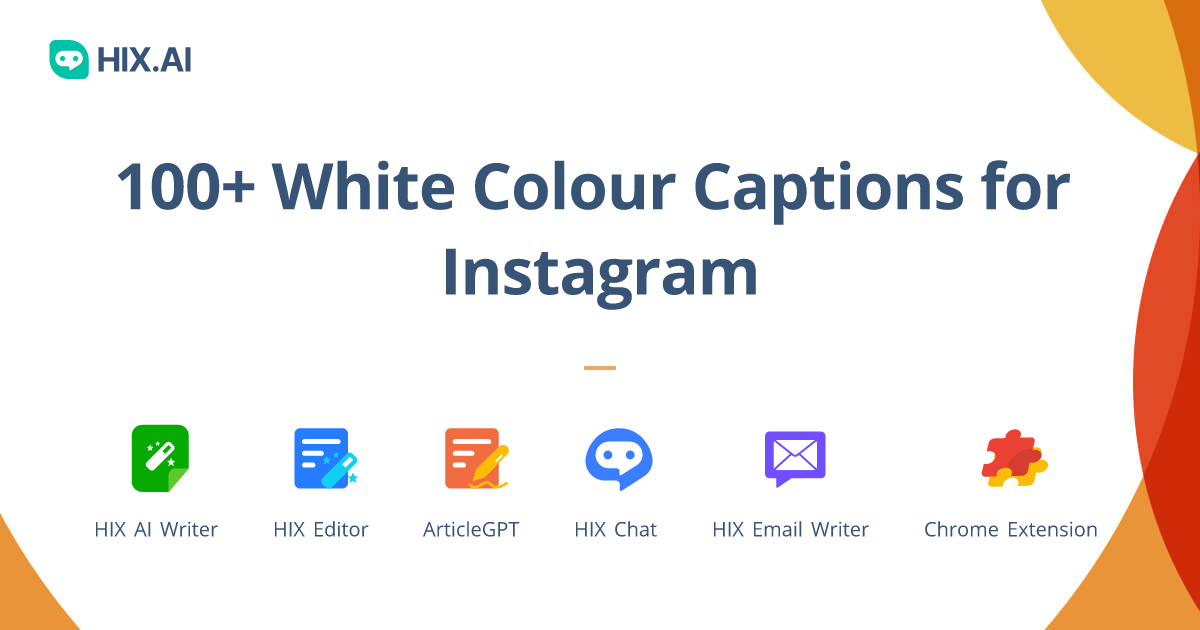 100+ White Colour Captions for Instagram + Free AI Caption Generator ...