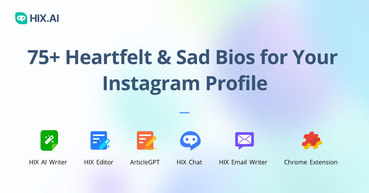 75+ Heartfelt & Sad Bio Ideas for Your Instagram Profile | HIX.AI