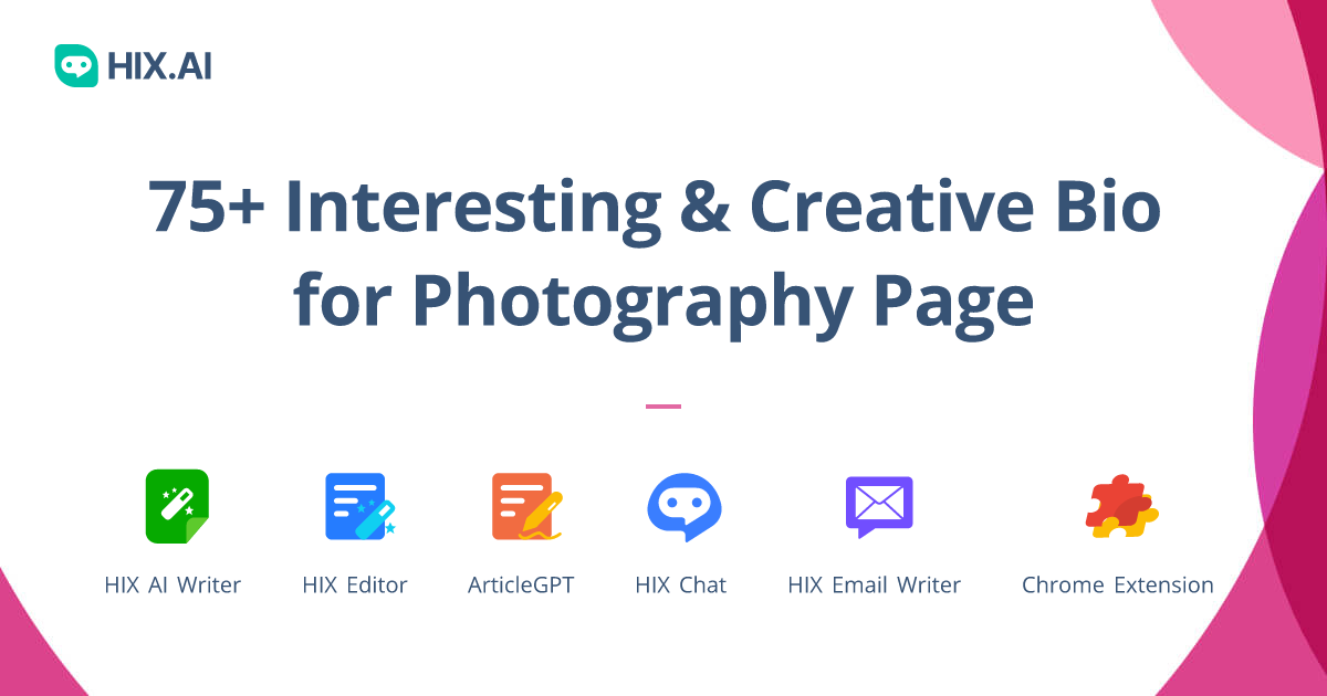 75+ Interesting & Creative Bio for Photography Page + Free AI Bio ...