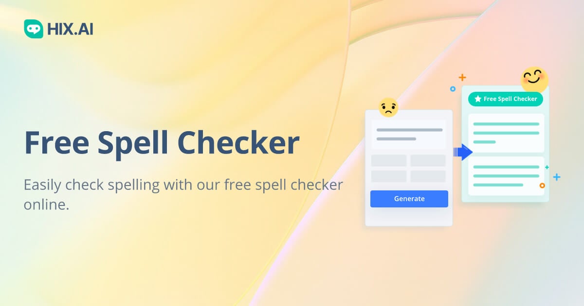 Free Spell Checker & Corrector: Check Spelling Online | HIX AI