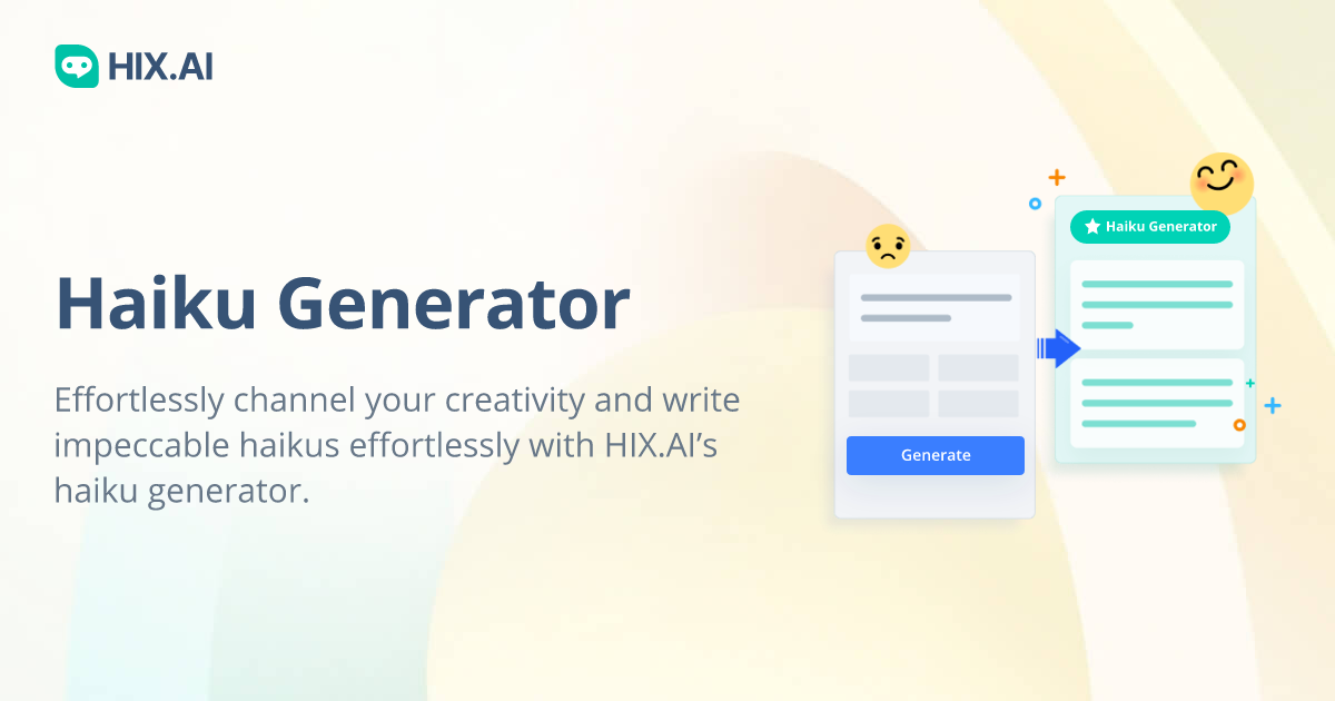 Haiku Generator - Write Perfect Haiku Poem With Ease | HIX AI