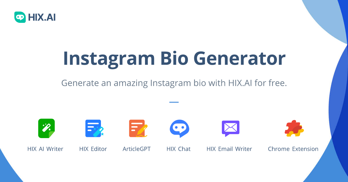 AI Instagram Bio Generator: Best Free Bio Maker | HIX AI