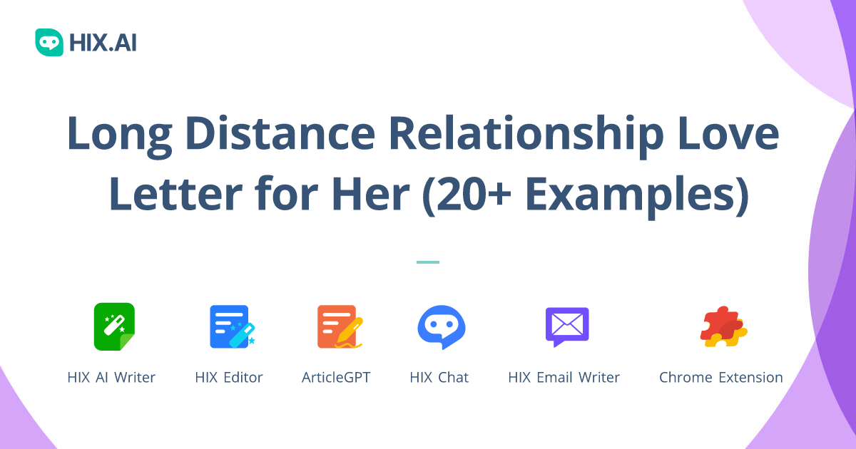 Long Distance Relationship Love Letter for Her (20+ Examples) + Free ...