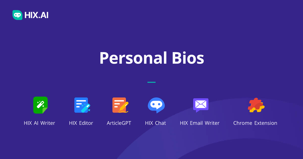 Personal Bio Resource Hub | HIX.AI