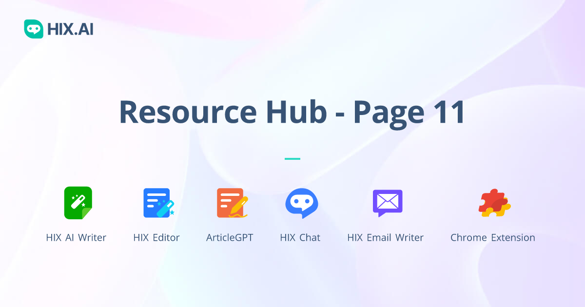 Resource Hub | HIX.AI