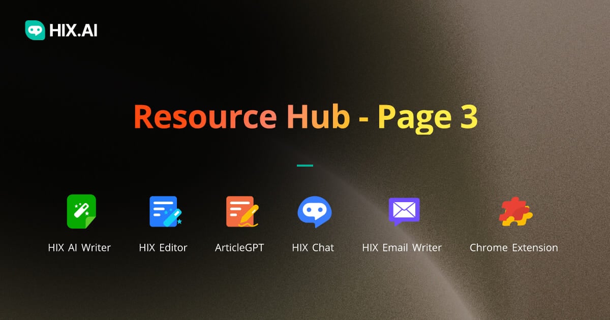 Resource Hub | HIX.AI