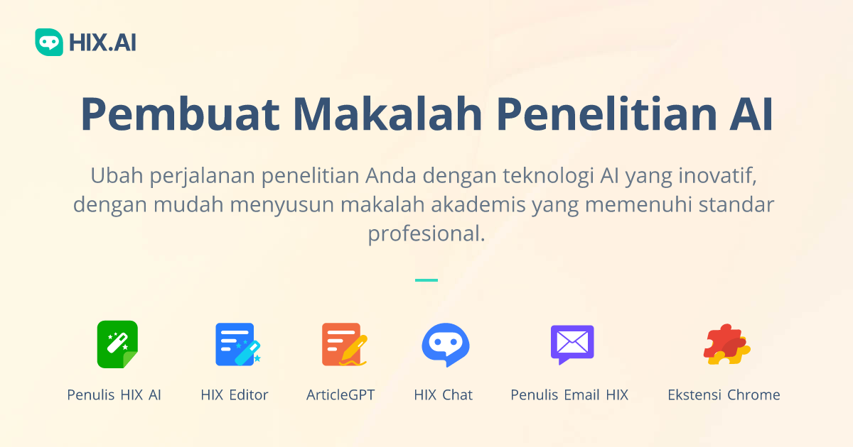AI Research Paper Generator - Writer Makalah AI Gratis | HIX AI