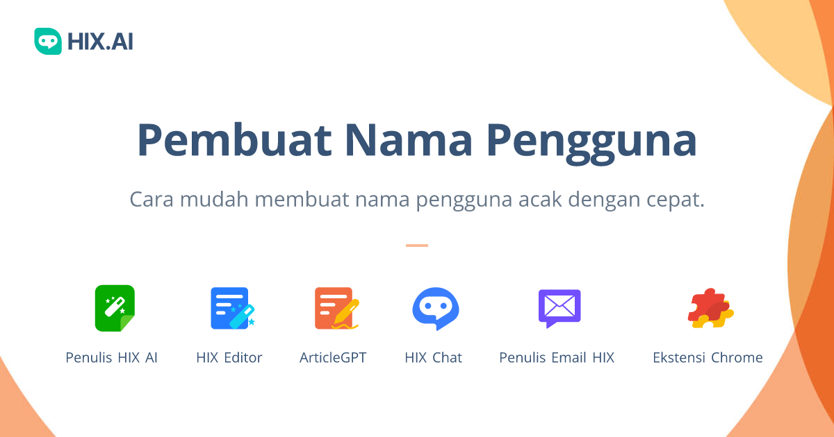 Username Generator - 100+ Ide Username Unik, Keren, Estetika | HIX AI