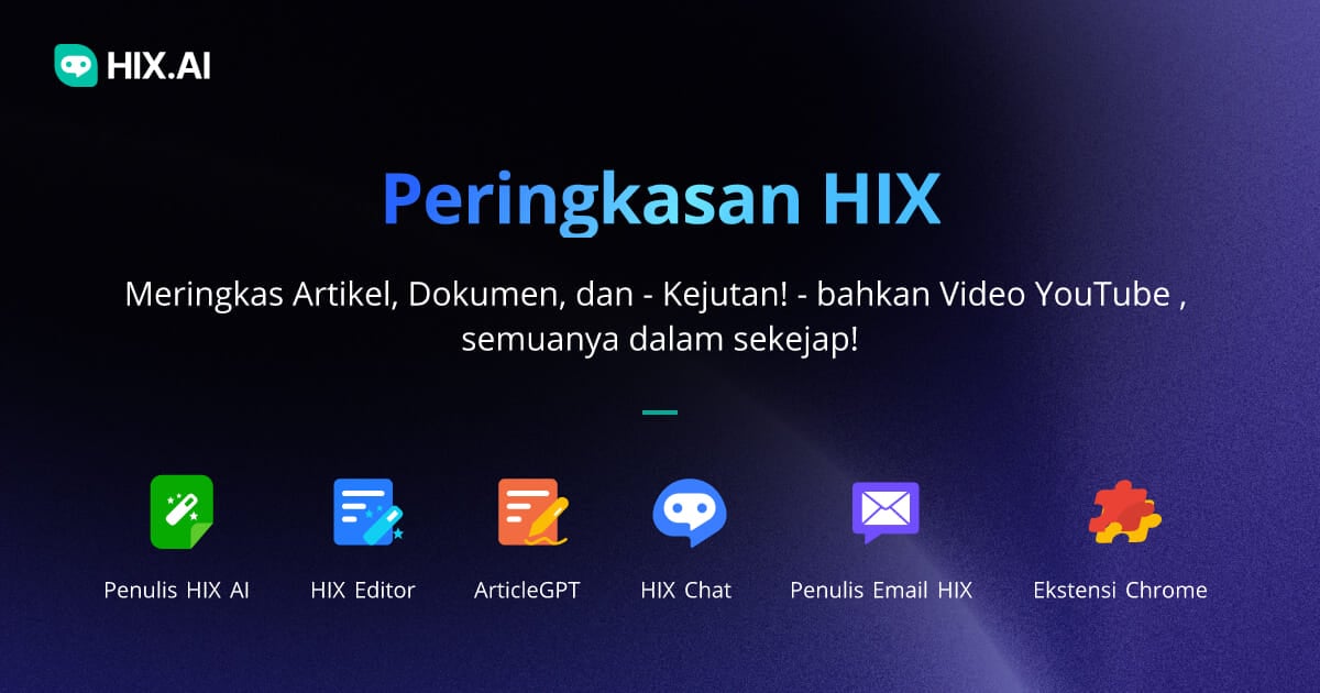 Generator Ringkasan - Peringkas Teks AI (Gratis) | Peringkasan HIX