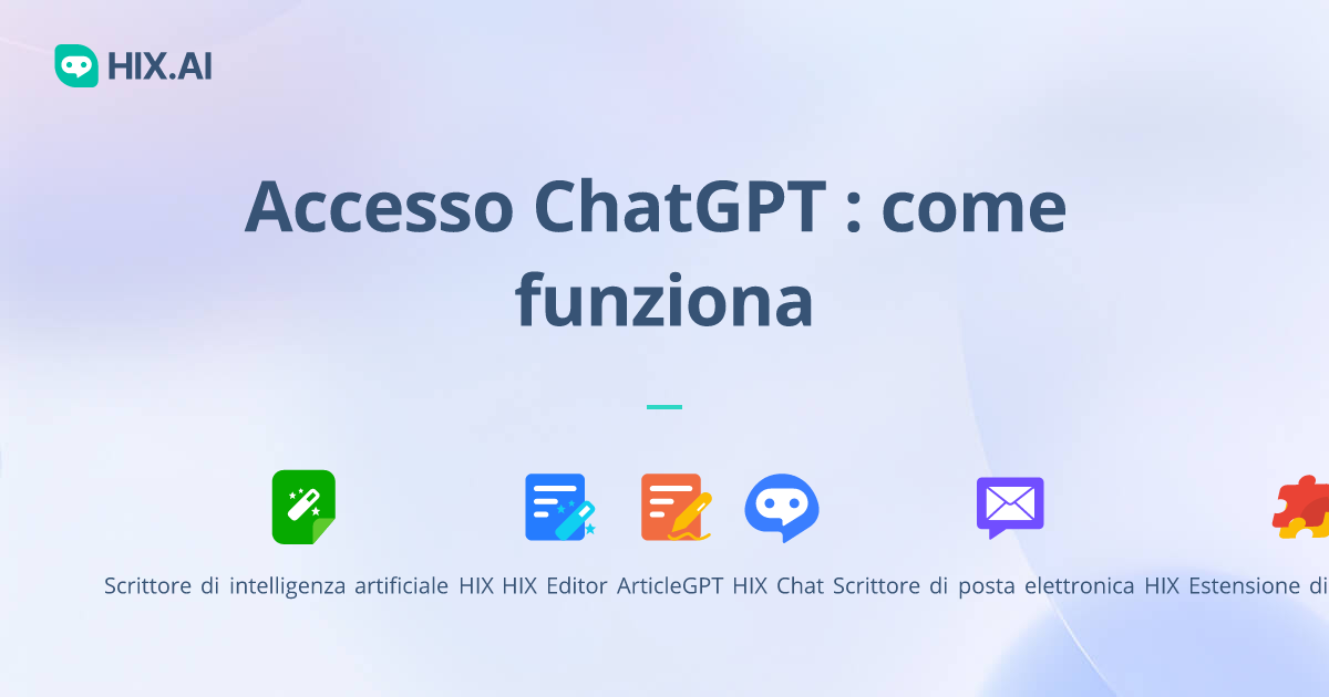 ChatGPT Login - ChatGPT italiano login - Gratuito e illimitato | HIX.AI