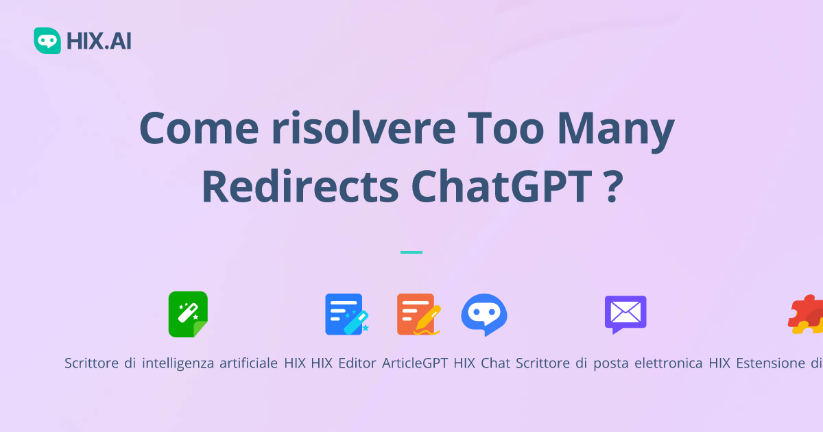 Come risolvere Too Many Redirects ChatGPT - Correzioni errori ChatGPT