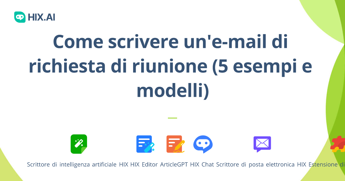 Come scrivere un'e-mail di richiesta di riunione (5 esempi e modelli ...