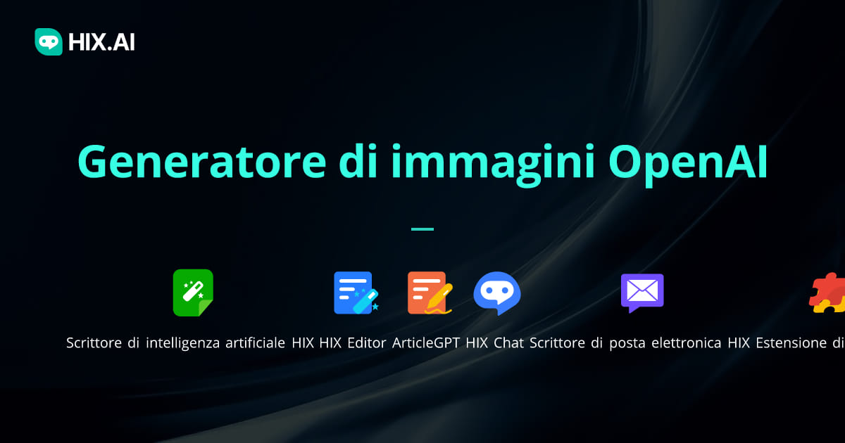 Generatore di immagini OpenAI: genera immagini con ChatGPT | HIX.AI