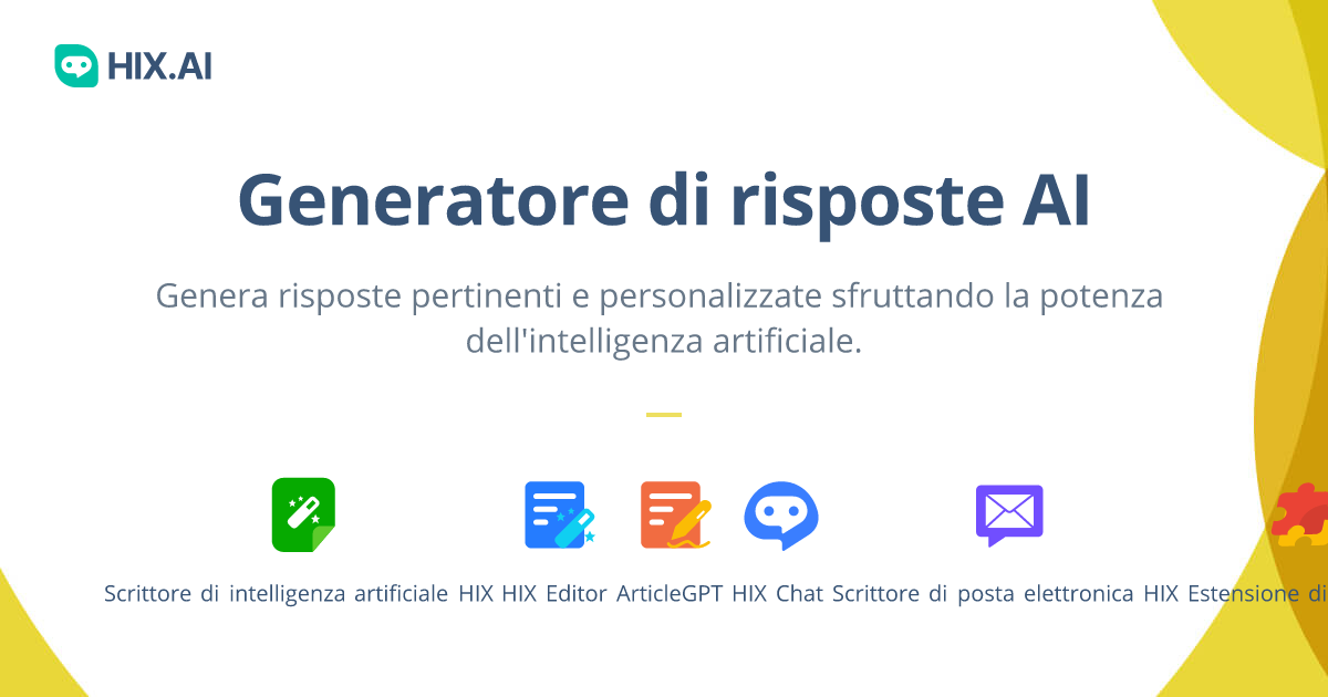 Generatore di risposte AI: rispondi al testo dell'e-mail, messaggio ...