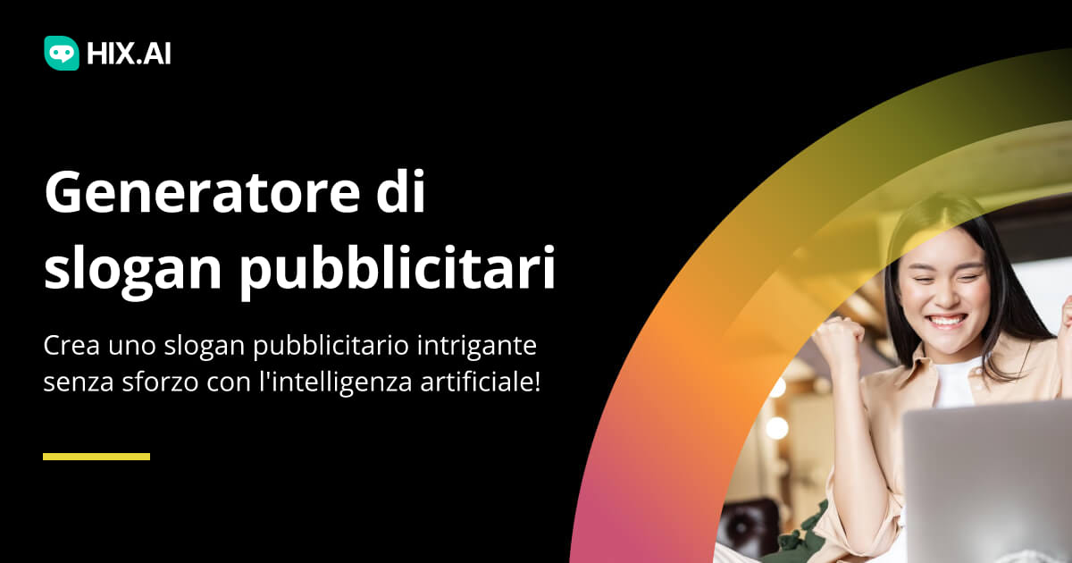 Generatore di slogan pubblicitari gratuiti | HIX Writer