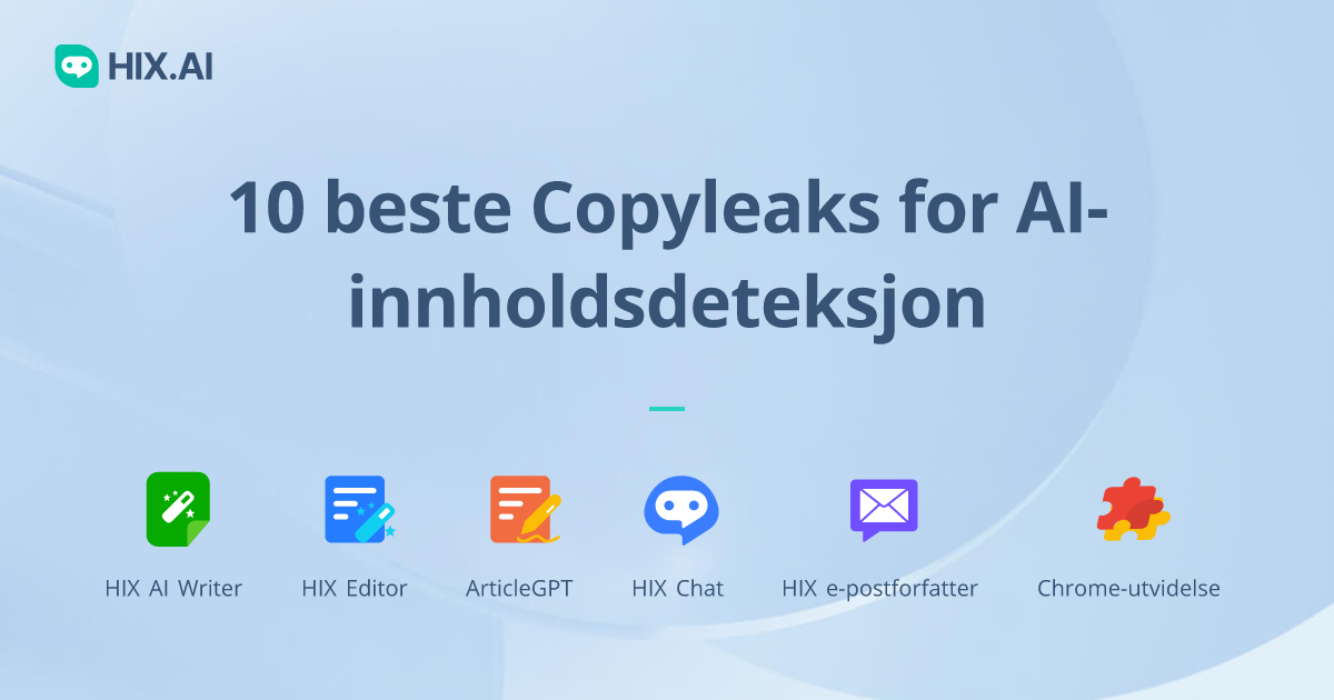 10 beste Copyleaks for AI-innholdsdeteksjon | HIX Bypass