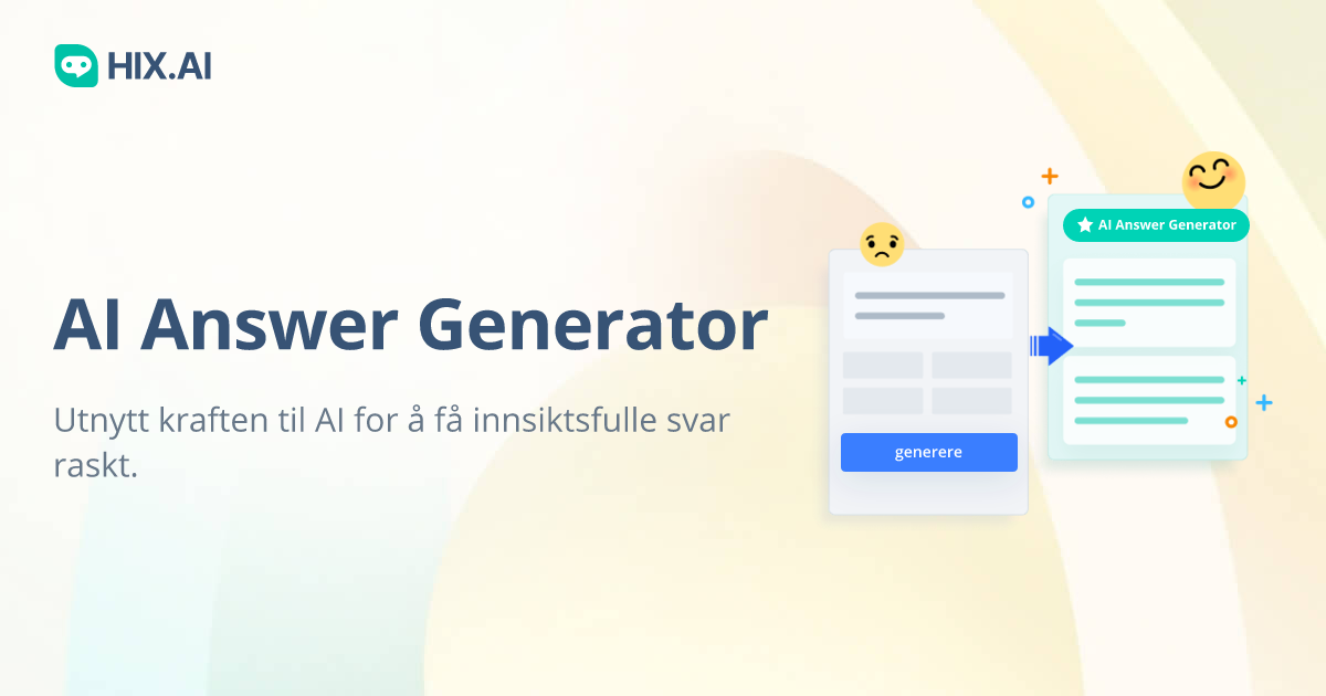 AI Answer Generator: Få svar på spørsmål og svar online