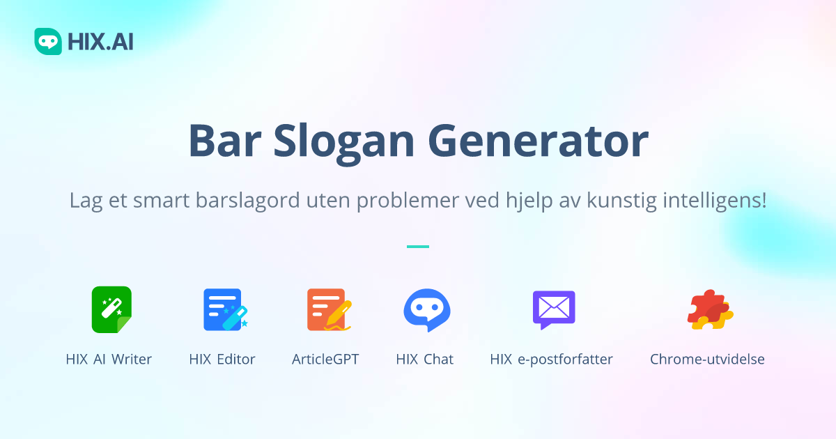 Gratis Bar Slogan Generator | HIX Writer