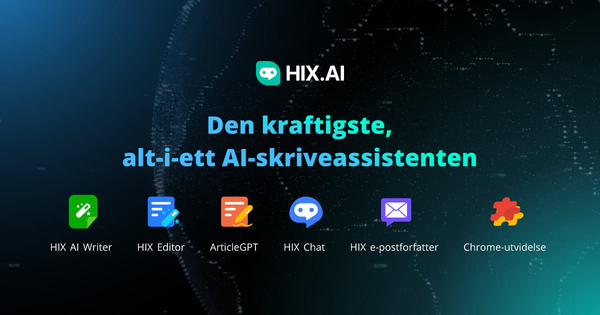 HIX.AI: Din kraftigste, alt-i-ett AI-skriveassistent