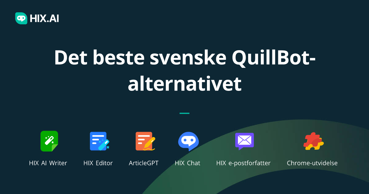 Det beste svenske QuillBot-alternativet | HIX.AI