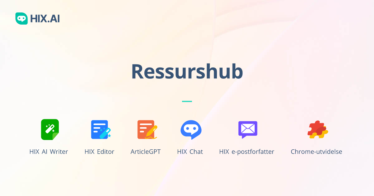 Ressurshub | HIX.AI