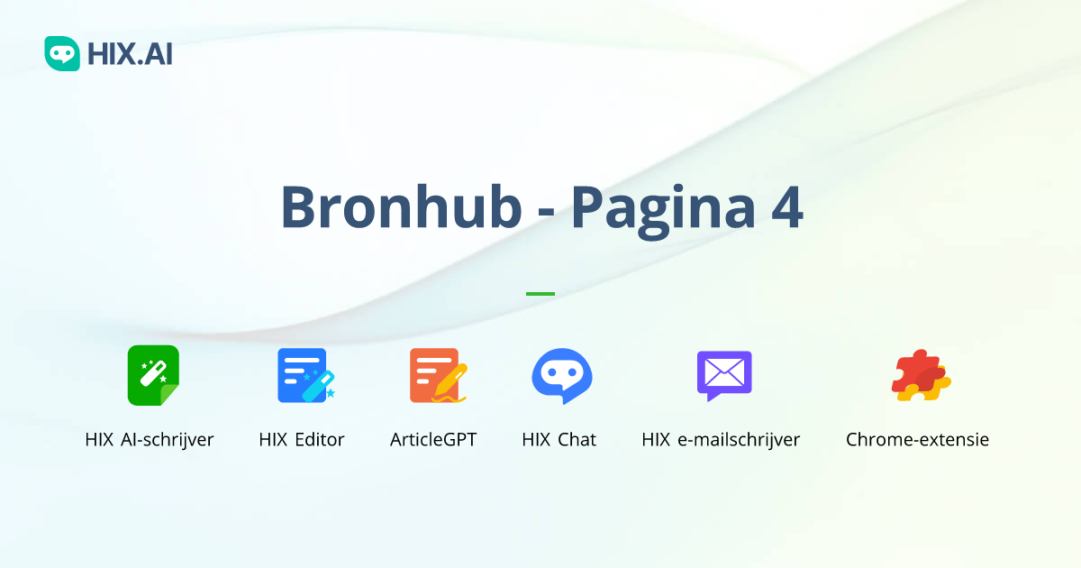 Bronnenhub | HIX.AI