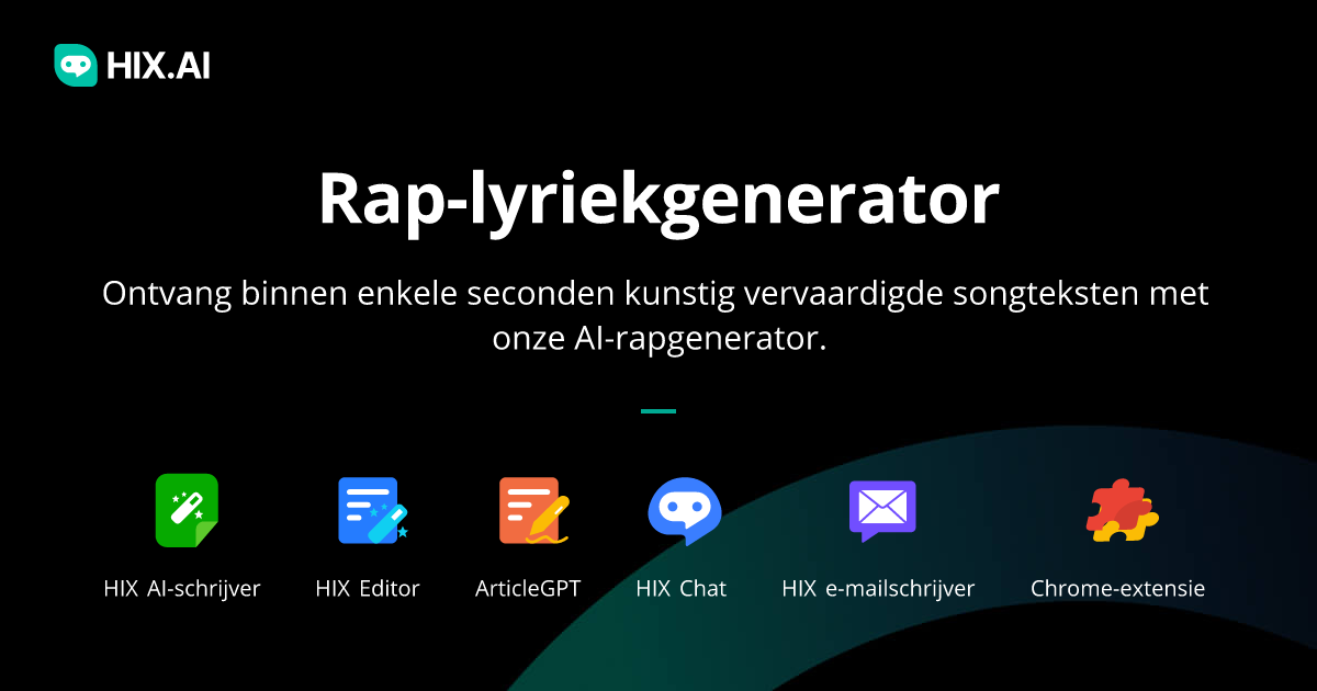 Rap Generator: gratis AI om rapteksten voor je nummer te maken | HIX Writer